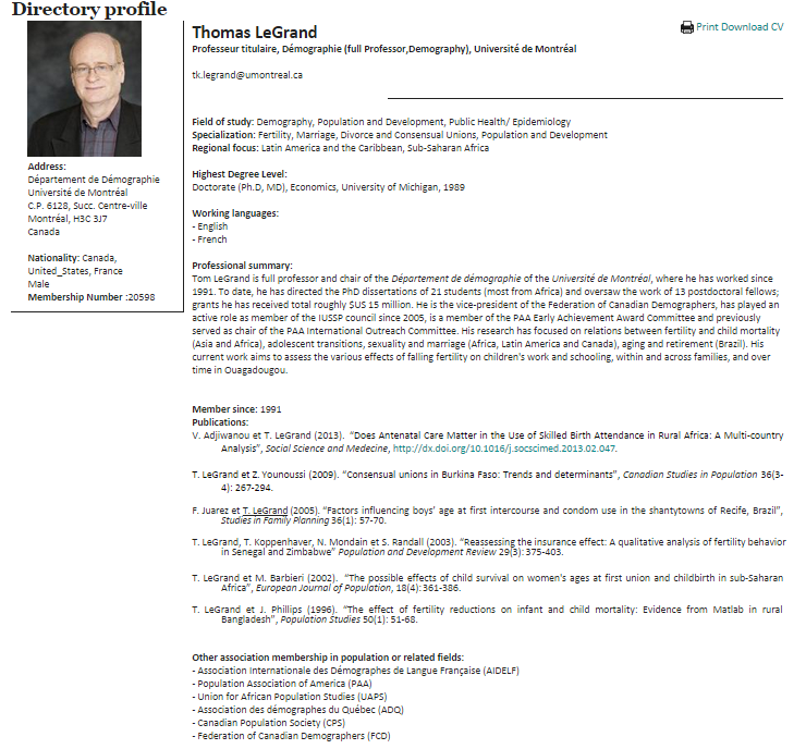 Tips for updating Member profile pages | International Union for the ...