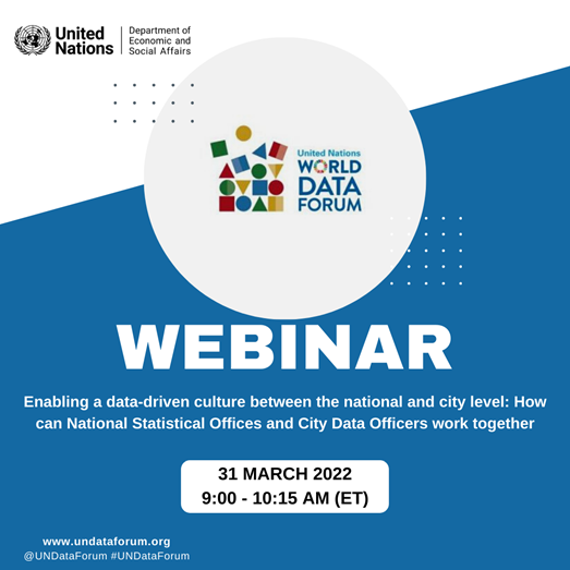 UN World Data Forum webinar | Enabling a data-driven culture between ...